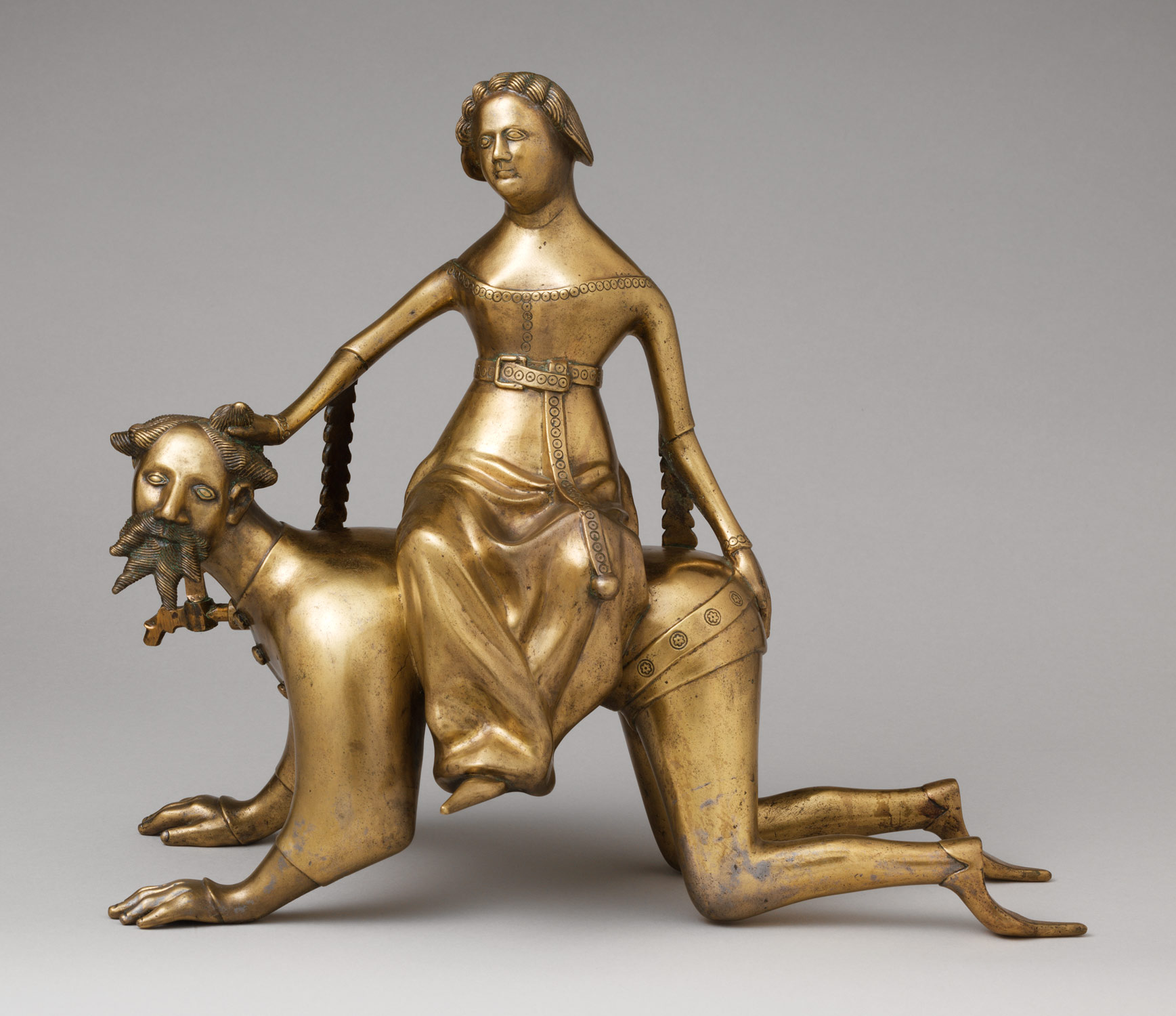 Aquamanile In The Form Of Aristotle And Phyllis Work Of Art